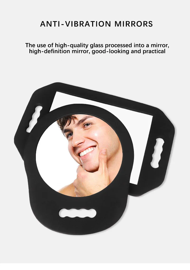 Classical Eva Black Double Handheld Mirror Beauty Unbreakable ...