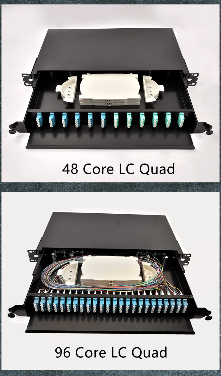 Tiroir Optique Nu Coulissant เท12 Raccords SC SX/LC DX Noir Materiel ...