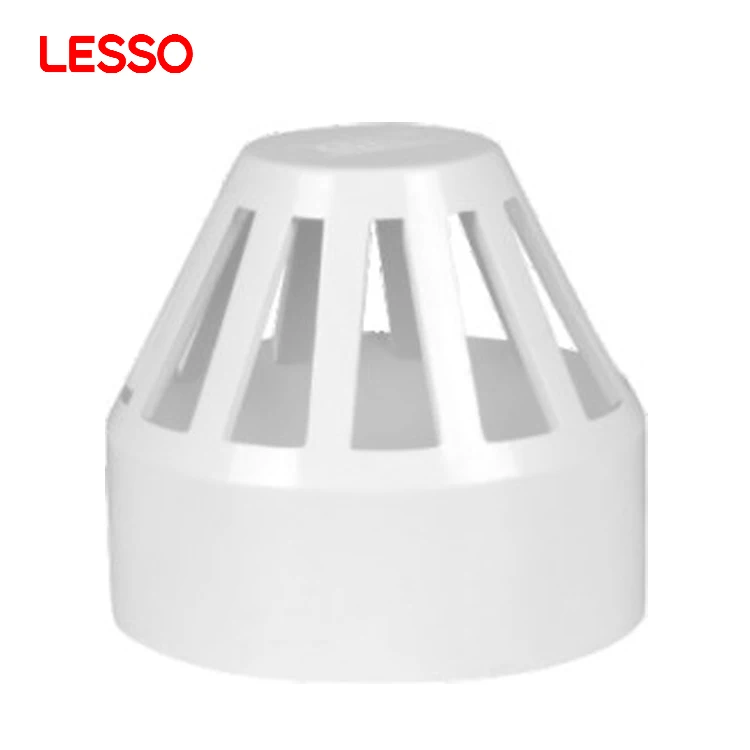 LESSO ISO Standard PVC Drainage Pipe Fitting Upvc Vent Cap 50mm Plastic ...