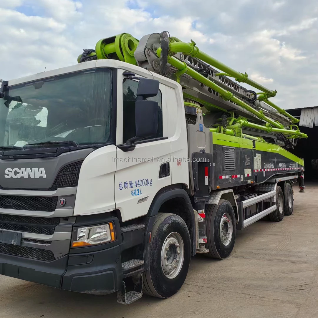 Scania Chassis Zoomlion 63m Concrete Pump Truck Mounted