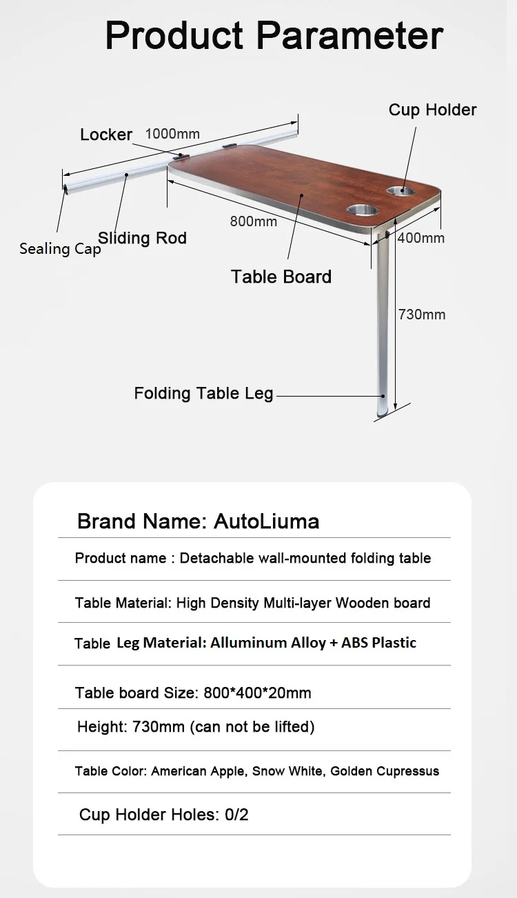 Hot Selling Foldable Wooden Table Accessory Wall-Mounted Interior Kit ...