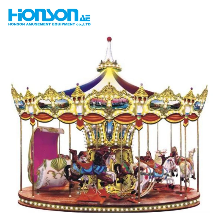 Commercial Entertainment Equipment Metal Material Carousel Children's ...