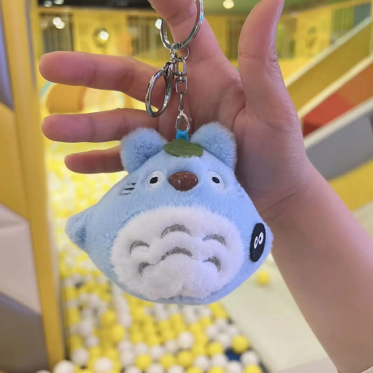 Super Kawaii My Neighbor Totoro Pink&blue&grey Cute Tooth Lotus Anime ...