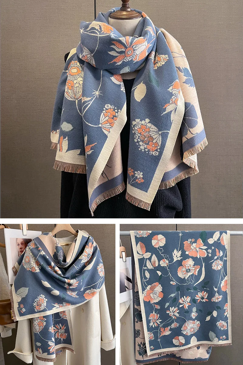 New Designer Famous Brand Branded Name Logo Ladies Cashmere Winter ...