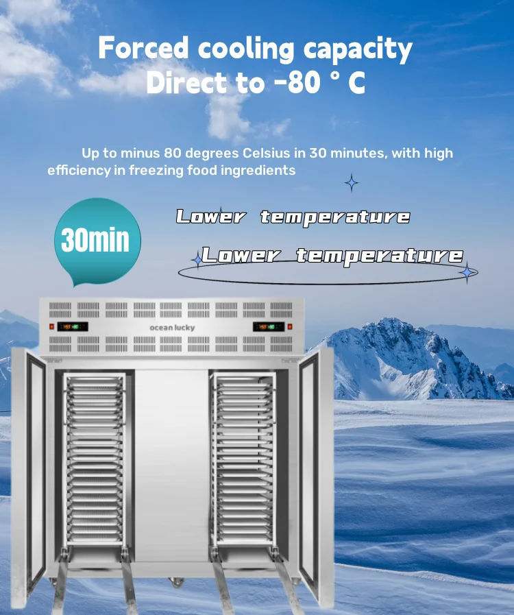 Single-Temperature Blast Chiller Freezer with Adjustable Shelf Air Fan ...
