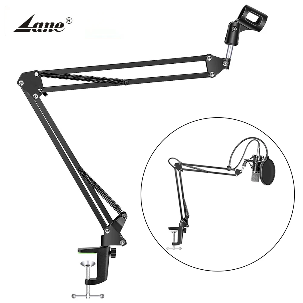 Wall Mounting Arm Quick Microphone Stand for Table Desktop