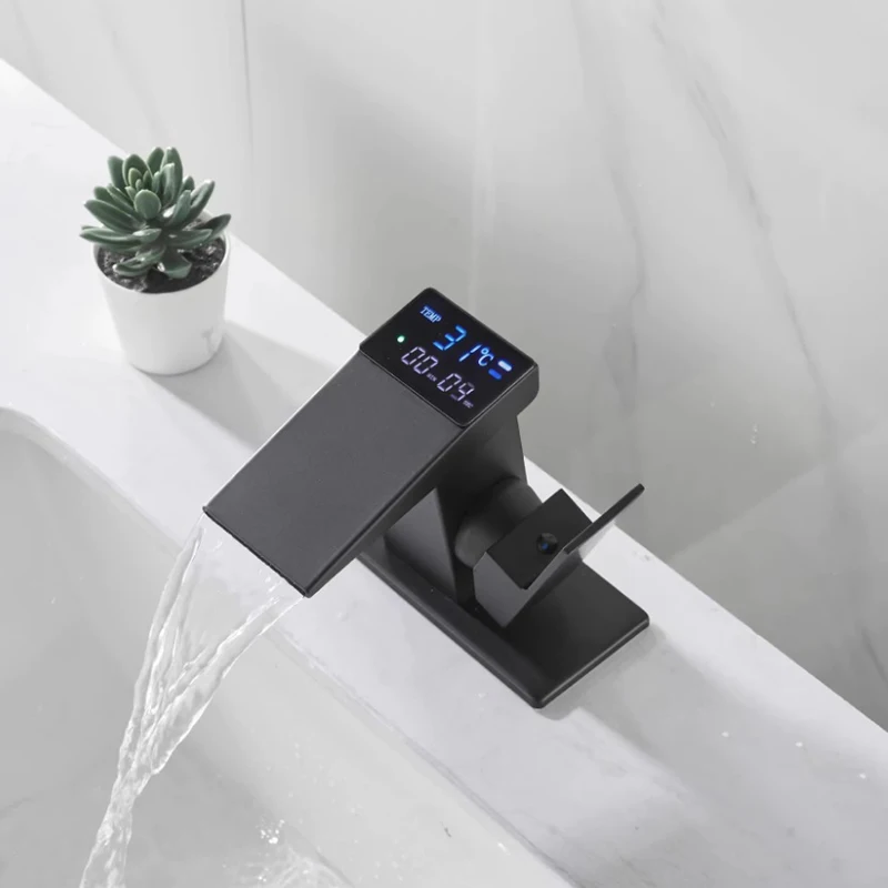 HONAJO Digital Display Waterfall Taps - Intelligent Faucets