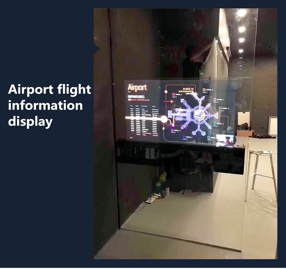 55-inch Transparent Oled Display Ultra-thin Amoled Screen Touch 1920* ...