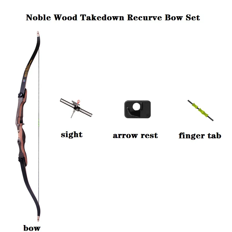 Sanlida Noble Wood Beginner Bow Set - Archery Recurve Bow