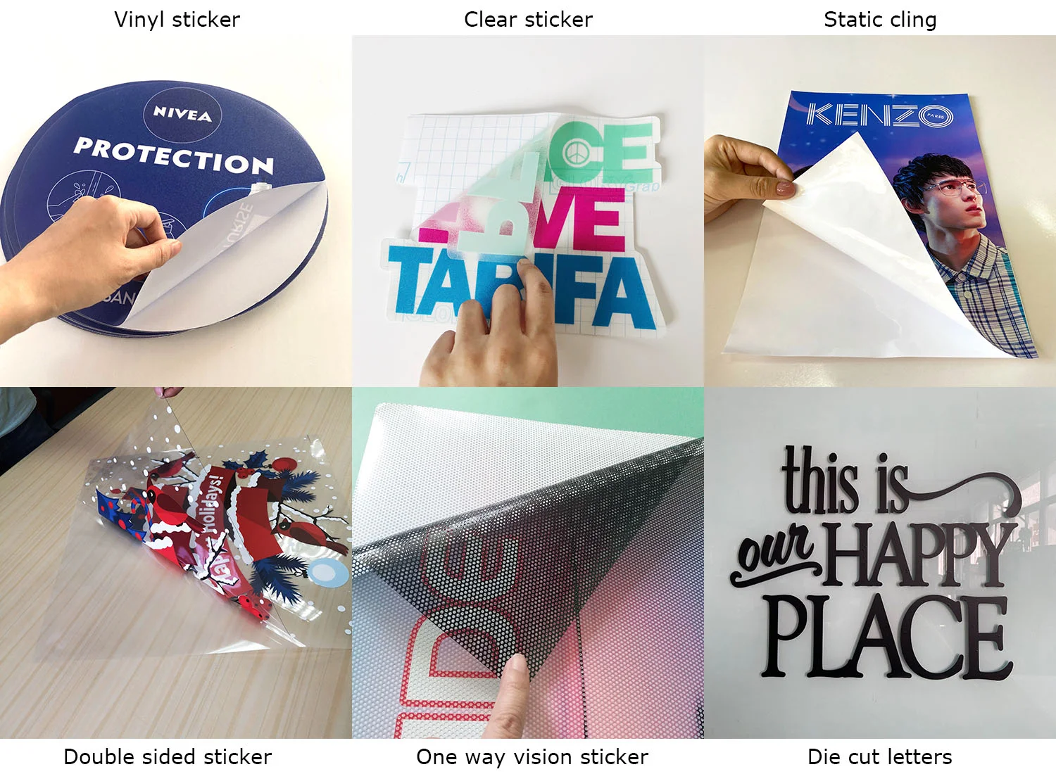 Customized Waterproof Pvc Die Cut Logo Vinyl Wall Car Decoration ...