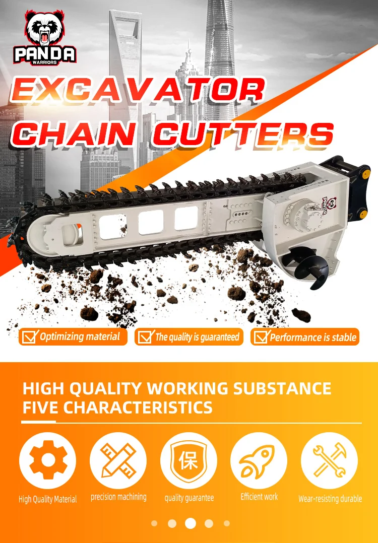 Excavator Chain Trenchers - Efficient Land Drainage Tools