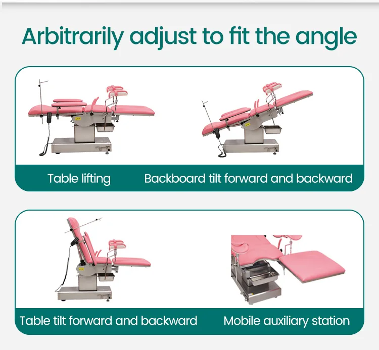 Hospital Operating Table for Gynecology Diagnosis and Pelvic ...
