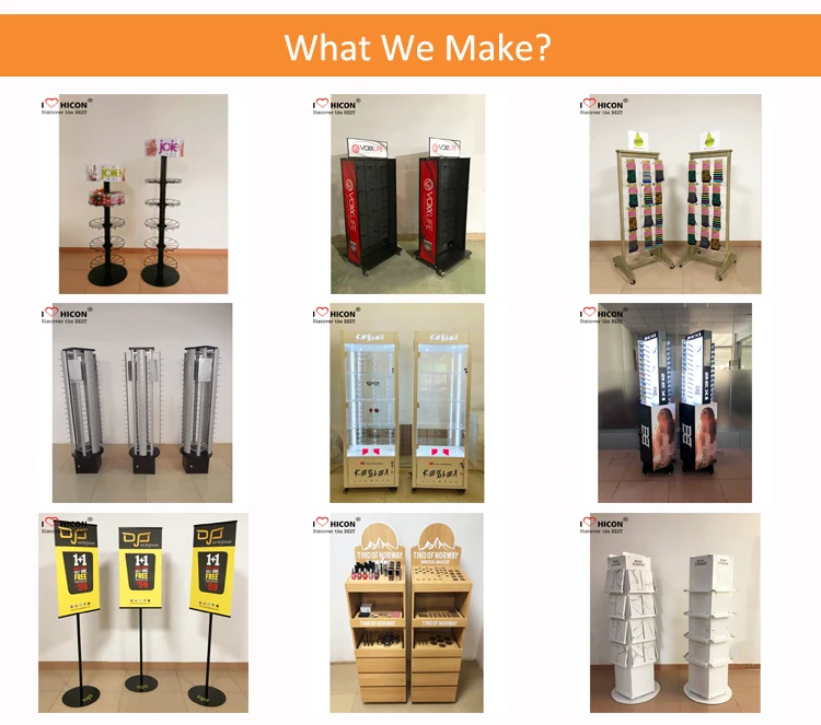 Counter Top Keychain Accessories Retail Store 2-way 18 Metal Hooks Wood ...