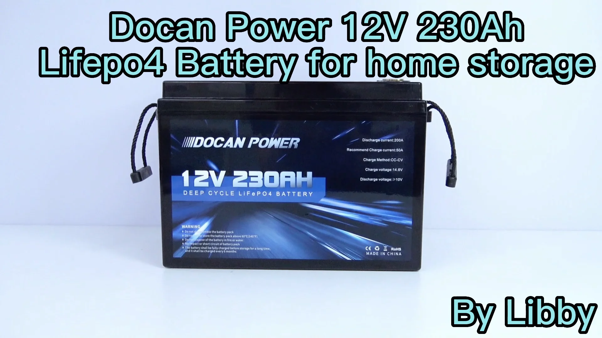 Docan Power 12v 24v 36v 48v 72v 50ah 100ah 200ah Lifepo4 Battery With Solar Hybrid Inverter ...