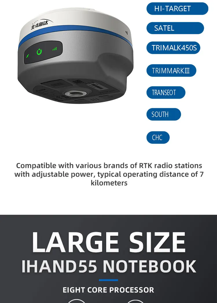 Hi Target Gnss Ts6 Gnss Rtk Receiver Land Survey Machine Baser Or Rover ...