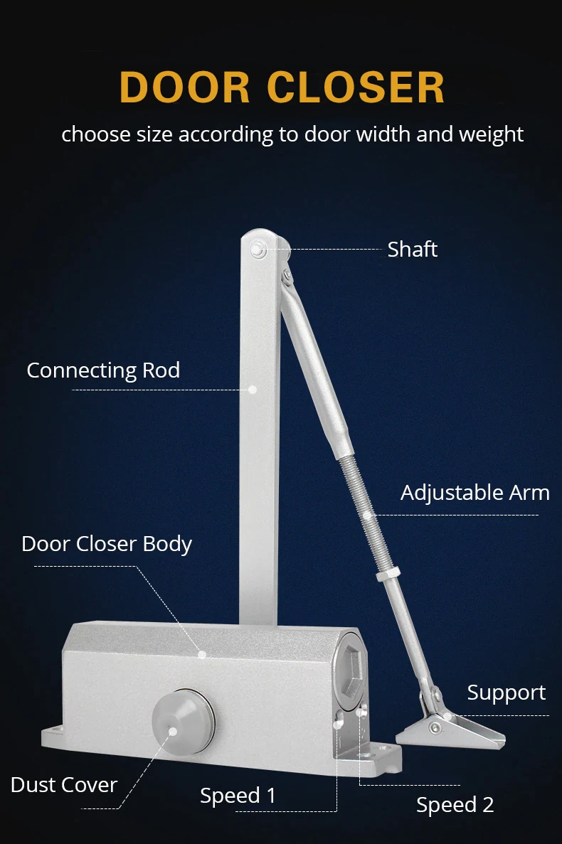 Concealed Door Closer Heavy Duty Chain Door Closer for Hotel| Alibaba.com