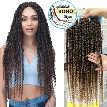 River Locs Crochet Boho River Locs Goddess 3x Boho Passion Twist 22inch ...