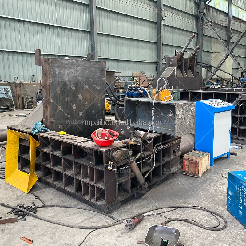 200 Ton Pressure Waste Metal Scrap Metal Compactor Baler Balling Press ...