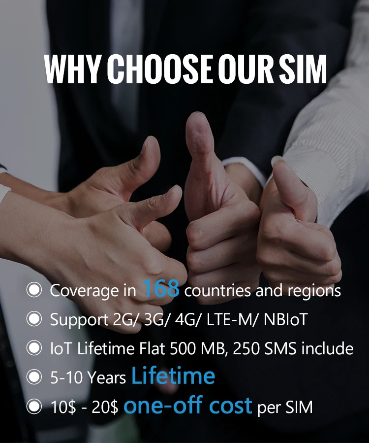 GPS IoT SIM with Yearly Subscription Worldwide Access Auto-Switching ...