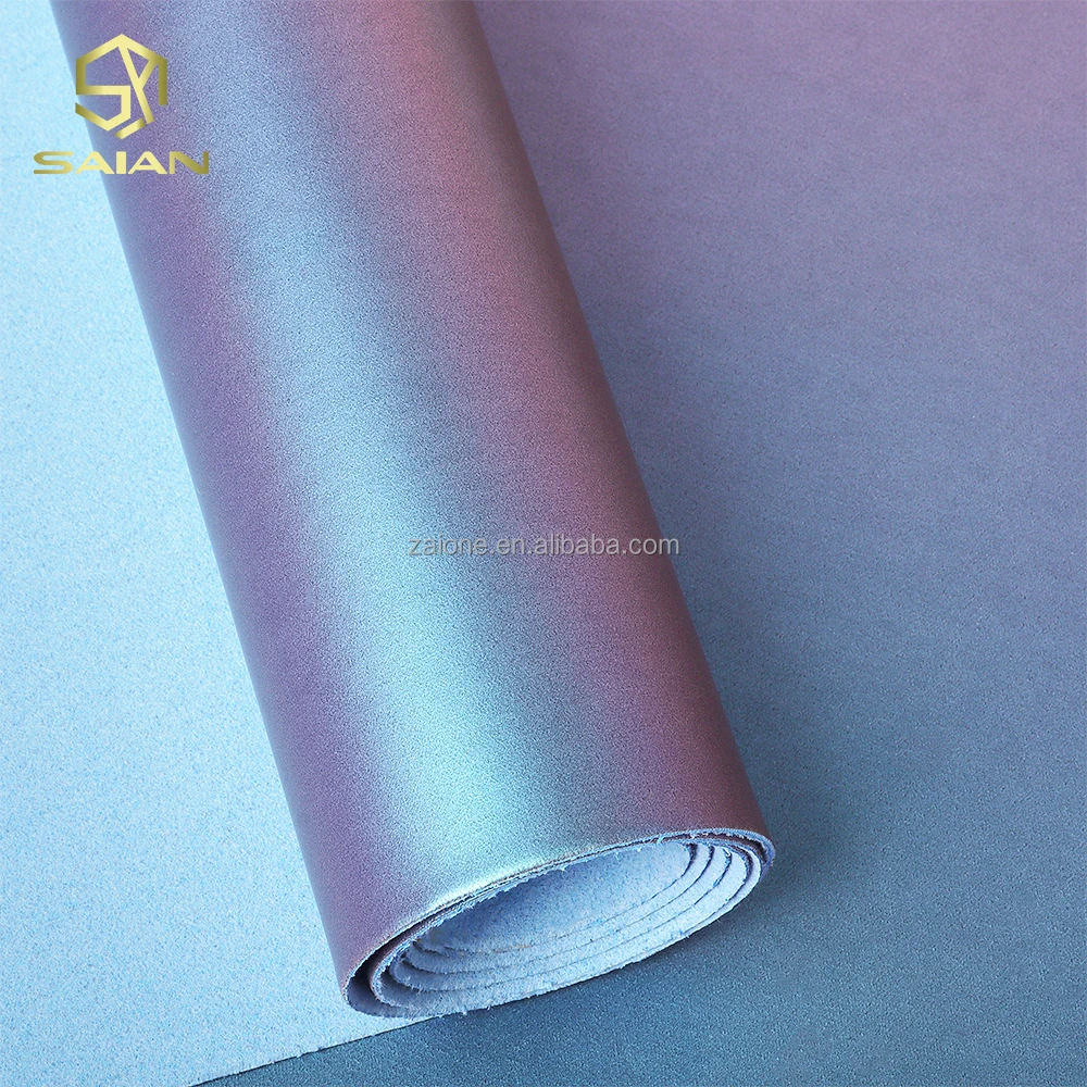 Chameleonic Colorful Shiny Pu Faux Leather Fabric For Drawstring Bags ...