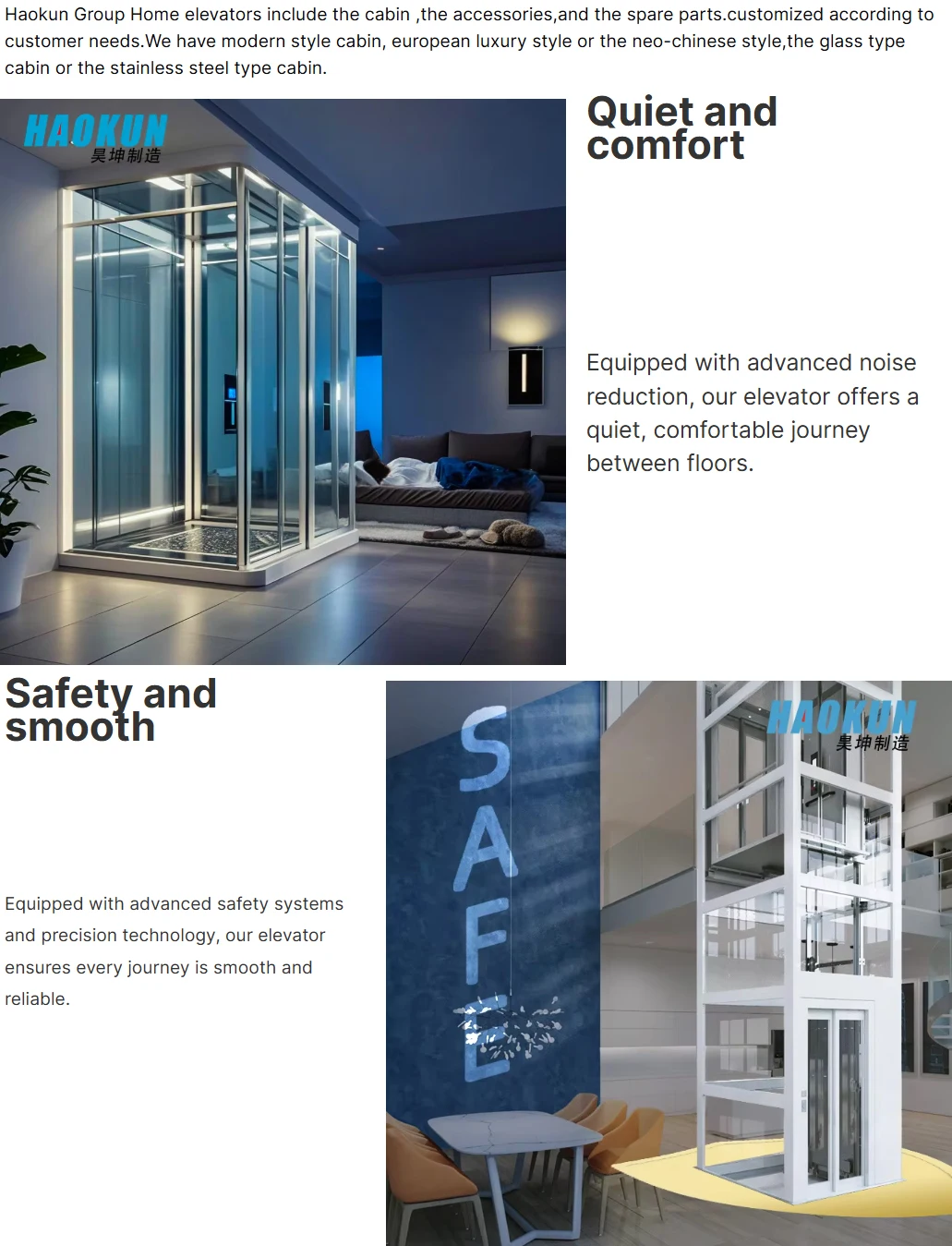 400kg Home Lift Elevator - Residential Elevator Solutions