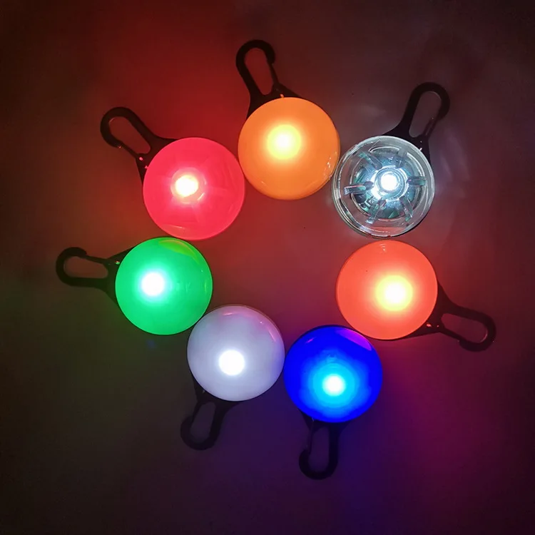 Dog Night Outdoor Walking Safe Light Up Led Pet Collar Dog Clip Tag ...