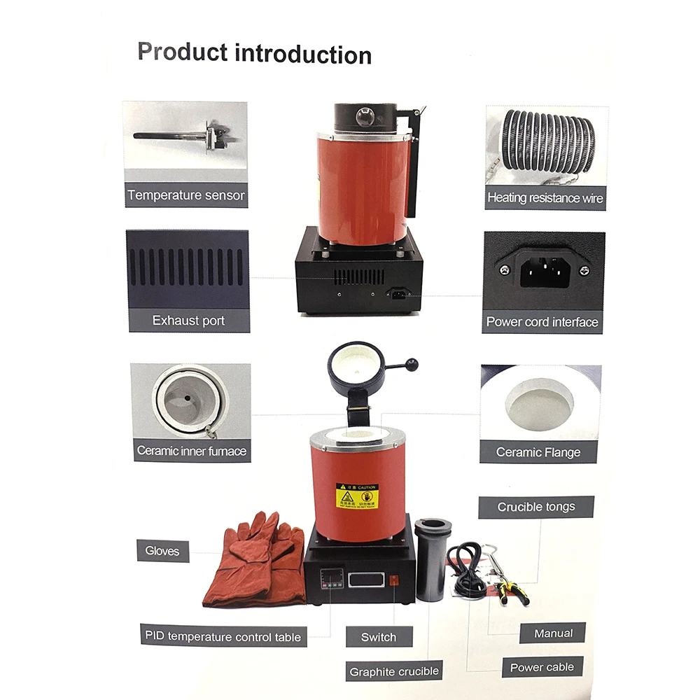 Jewelry Tools Gold Melting Machine Gold Casting Machine 1kg Mini Gold ...