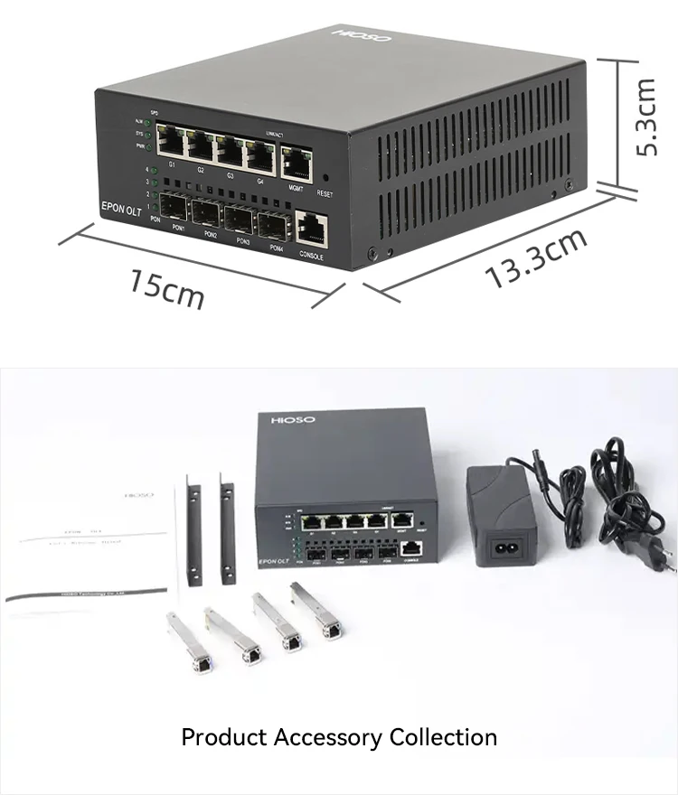 Hioso HA7302V - 2PON EPON OLT FTTH Ethernet IPTV Solution