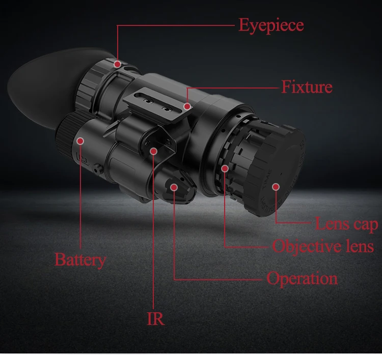 2230m New Design Gen3 Gaas Head And Helmet Mounted Night Vision Scope ...