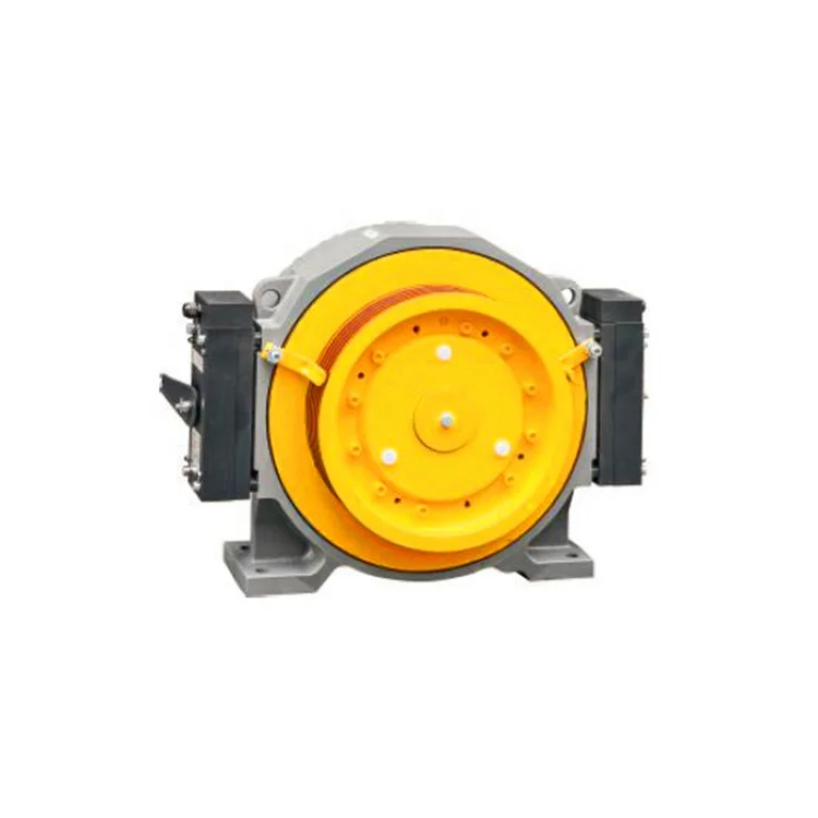 Gearless Elevator Traction Machine Torin GTW9S PMSM Elevator Motor ...