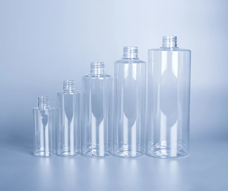 Biodegradable Cosmet Boston Round Shampoo Oil Plastic Bottles