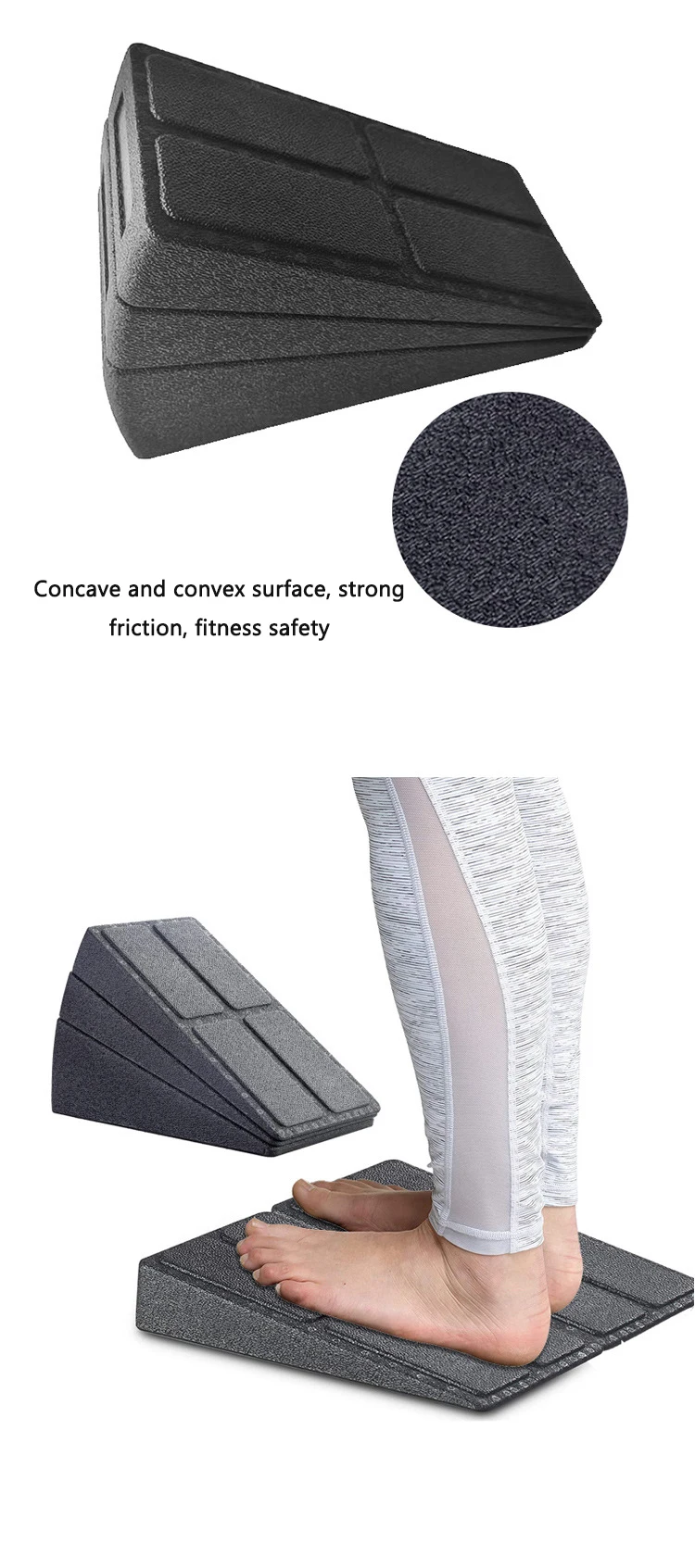 K&b Home Adjustable Squat Wedge Ankle Stretcher Board Yoga Brick Block ...