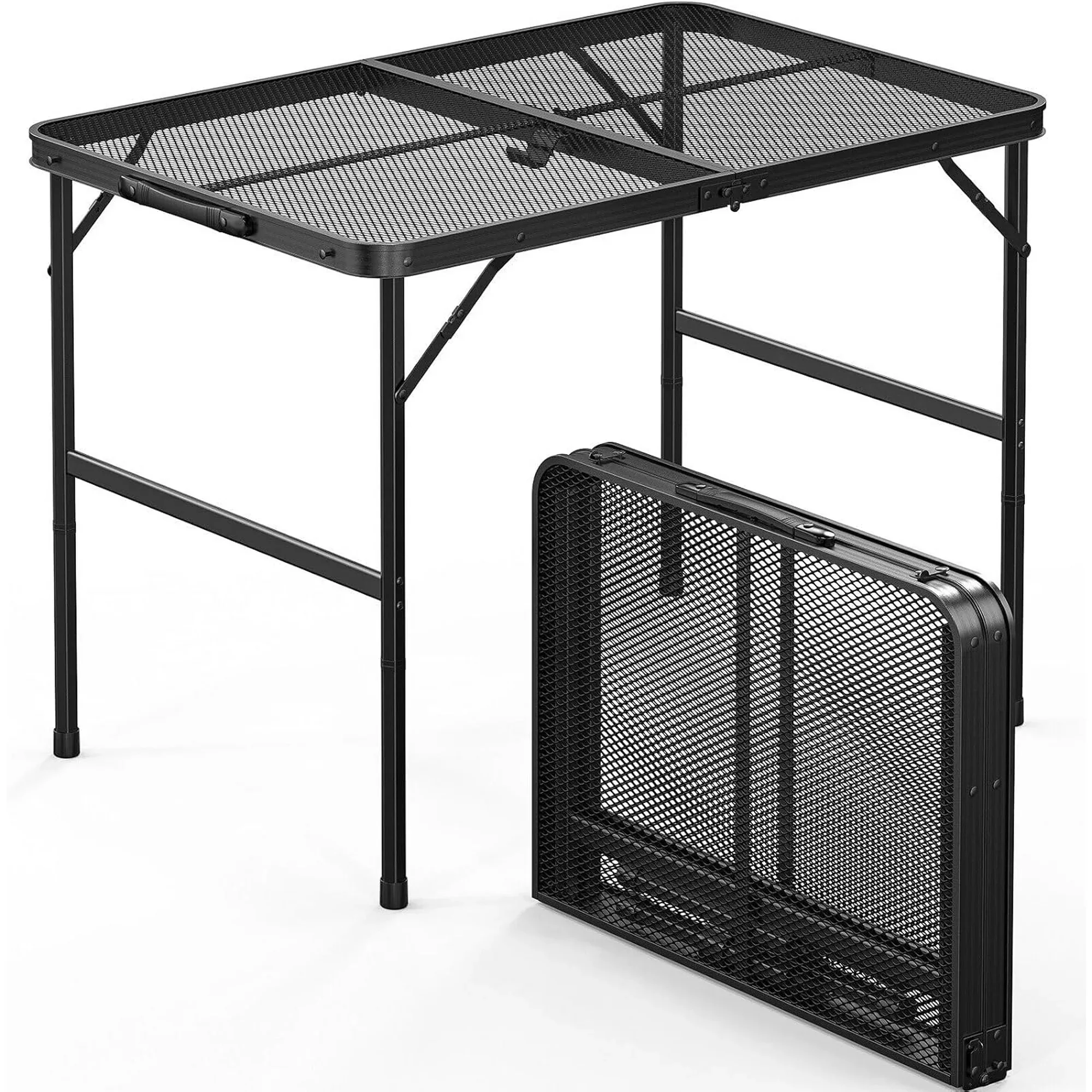 Square Folding Card Table,Lightweight Portable Fold In Half Small Card ...