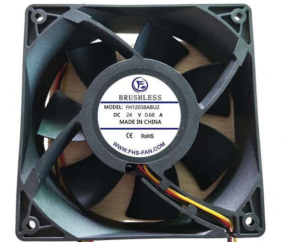 Computer Case Cooling Fan 120x120x38mm 12v 24v 48v High Airflow Low ...