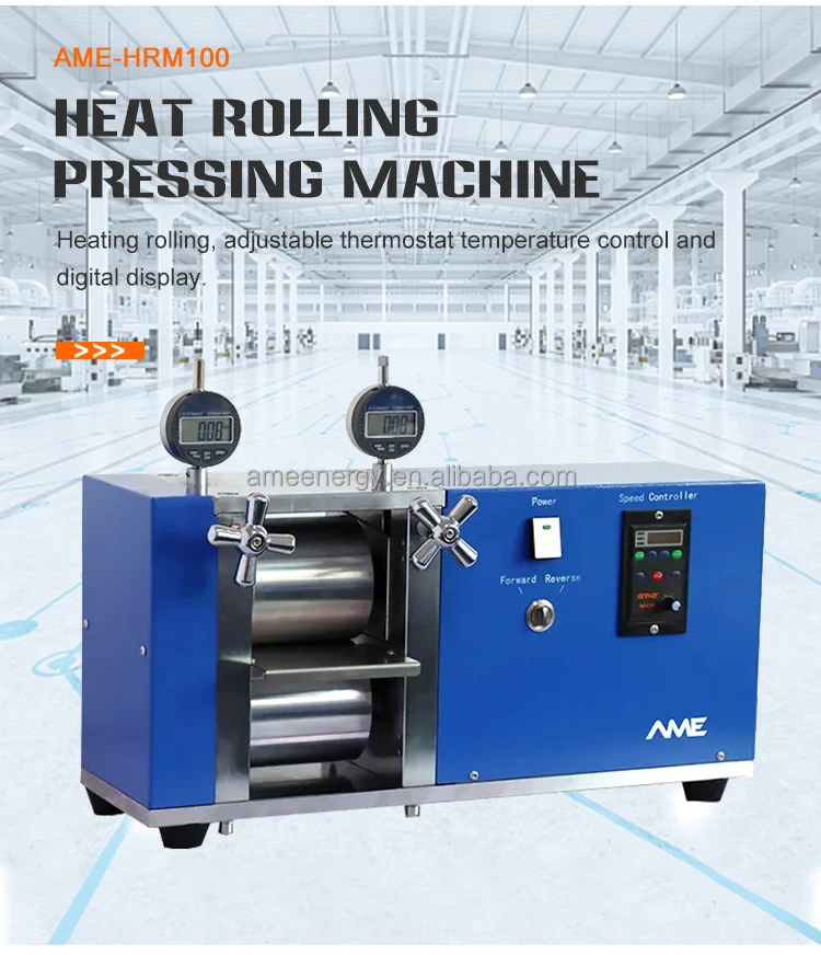 220V Battery Electrode Heat Calender Machine with Different Width for ...