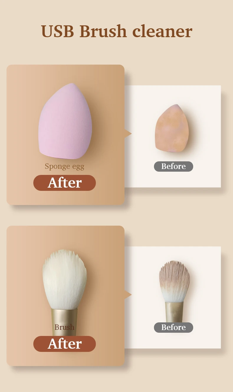 New Design Portable Electronic Makeup Tools Cleaner Device ...