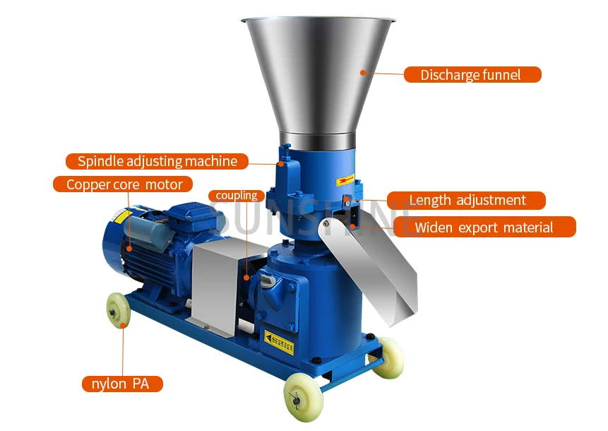 China Electric Animal Feed Processing Machine Sunshine Making ...