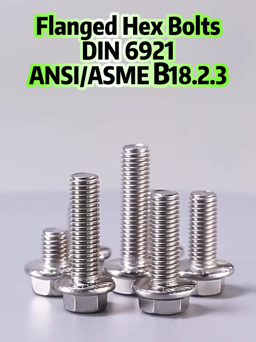 Hex Head Serrated Flange Bolts Stainless Steel M4 M5 M6 M8 M10 M16 ...