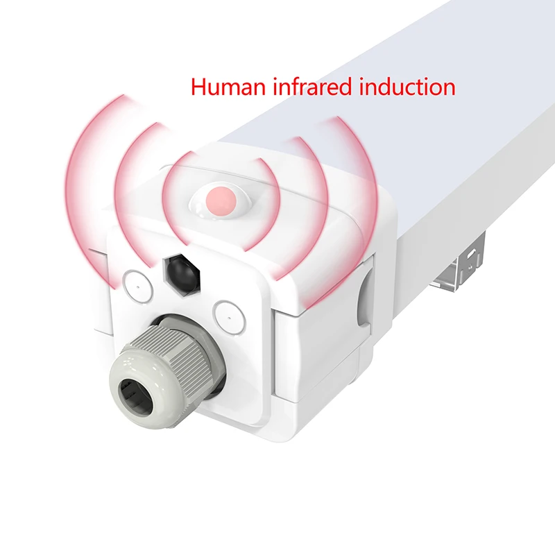 T8 Vapor Tight Led Linear Fixture Suspended Tube Light Outdoor String ...