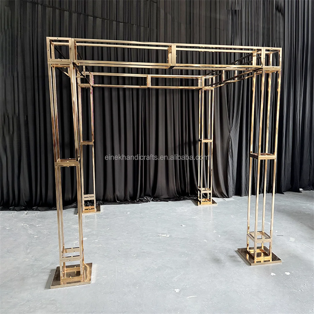 Customized Stainless Steel Wedding Decoration Metal Square Wedding ...