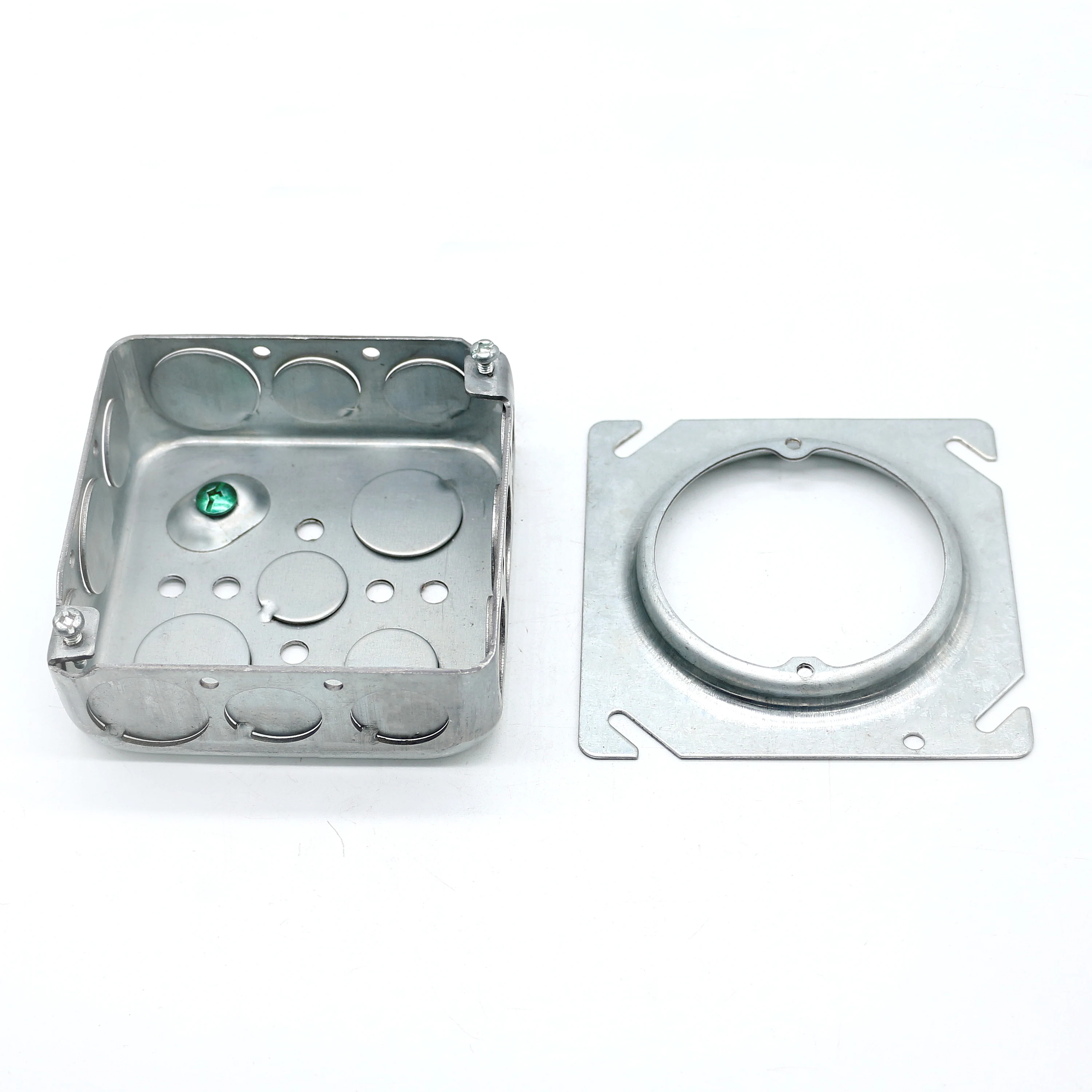 4" Octagon Metallic Conduit Box Flat Cover With 3/4" Knockout - Buy 4 ...