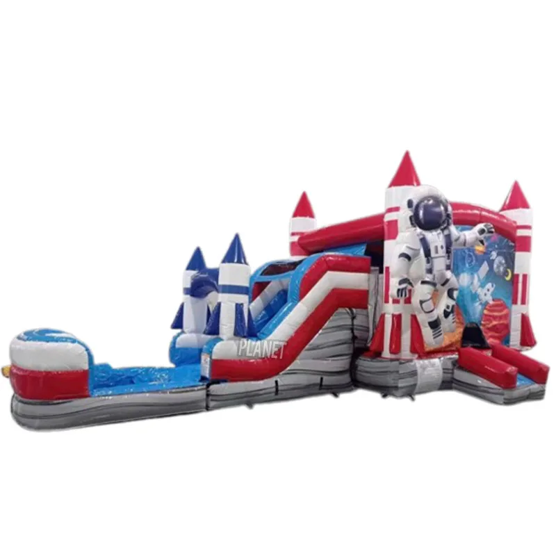 Commercial Outdoor Astronaut Combo Bouncy Castle Inflatable bouncer ...