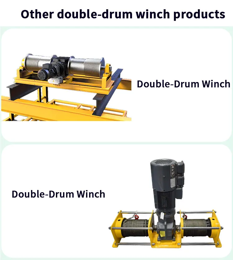 High Speed Winch Stacker Lift Sew Motor Rope Groove Double Drum High ...