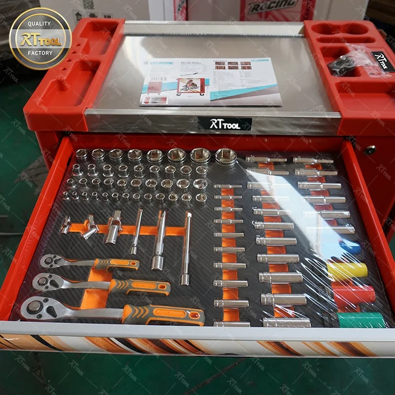 540 Pcs Tool Sets Rolling Box Heavy Duty Stainless Steel Tool Chest 7 ...