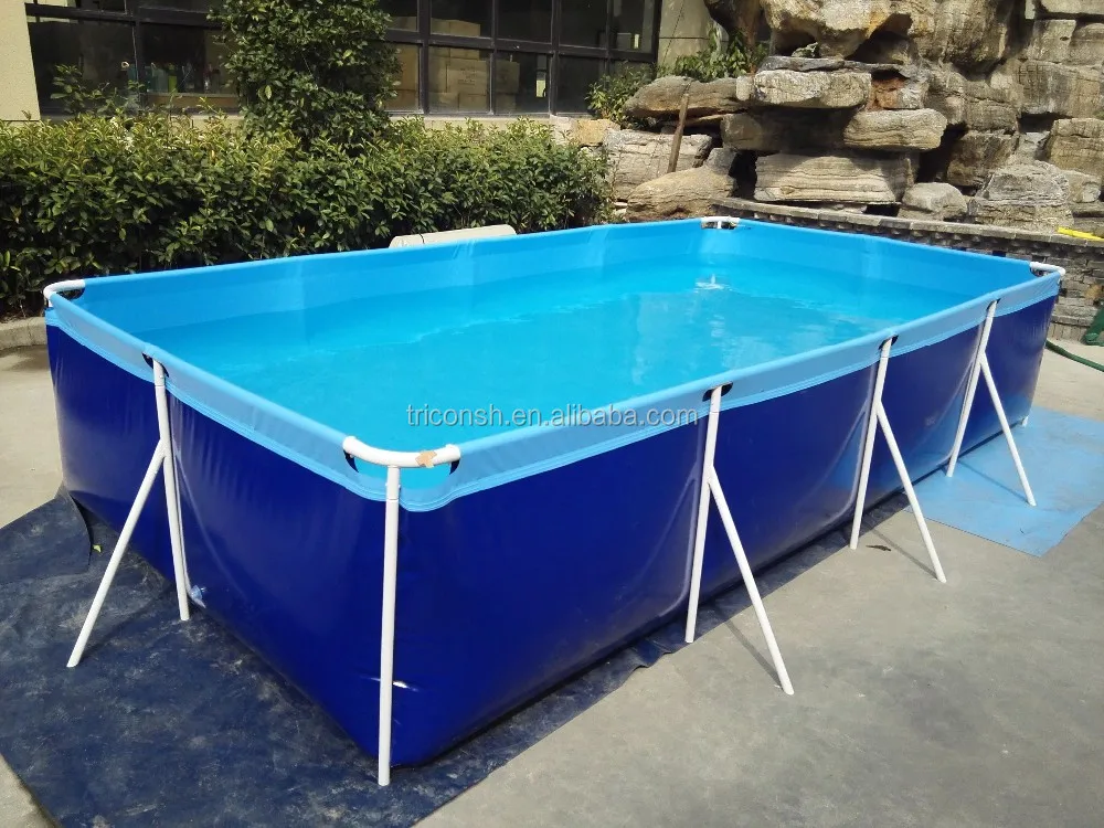 Wholesale Rectangular Frame Pvc Folding Swimming Frame Pool For Water ...