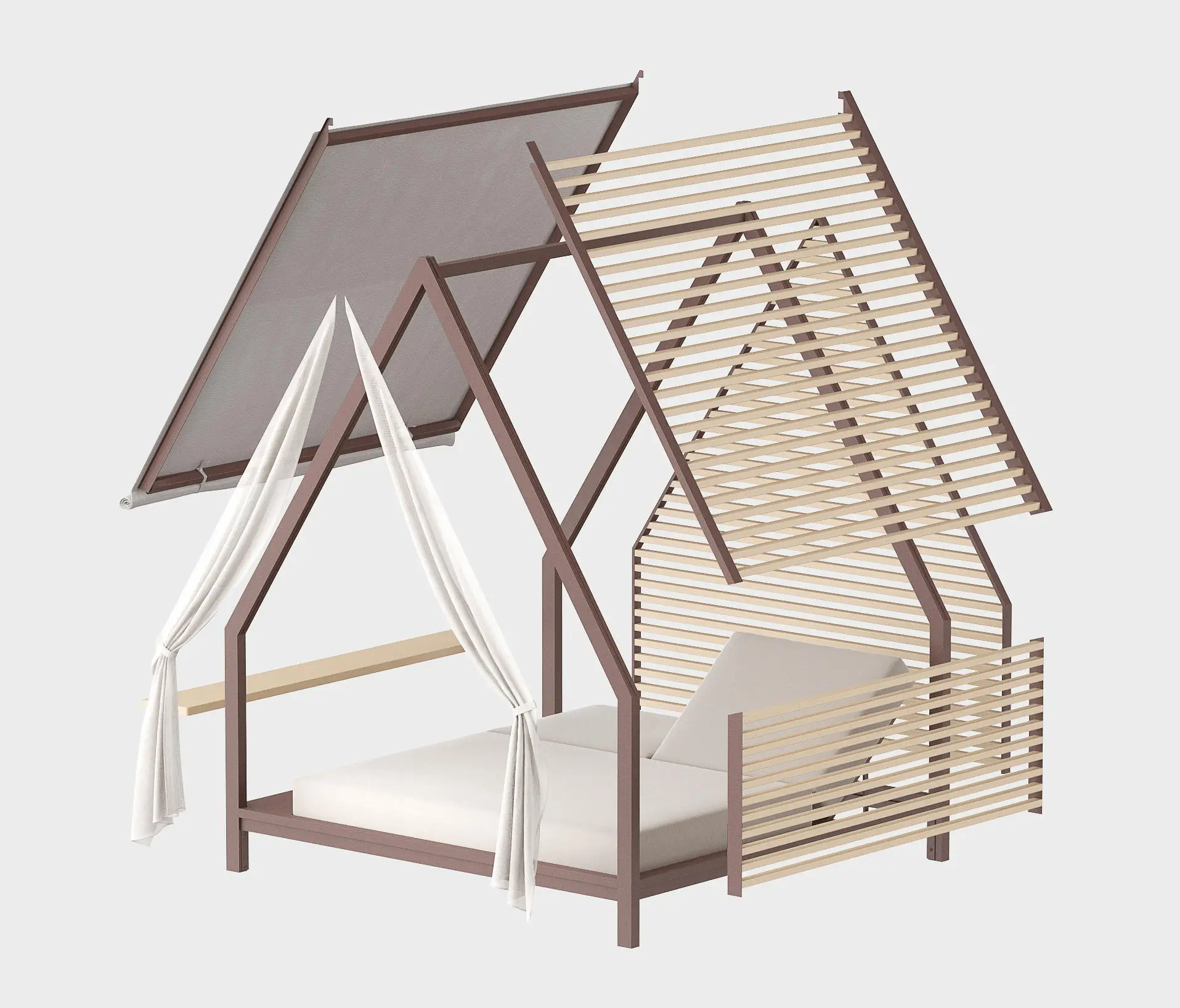 Alibaba.com: Outdoor Triangle Hotel Sunbed, weather-resistant aluminum ...