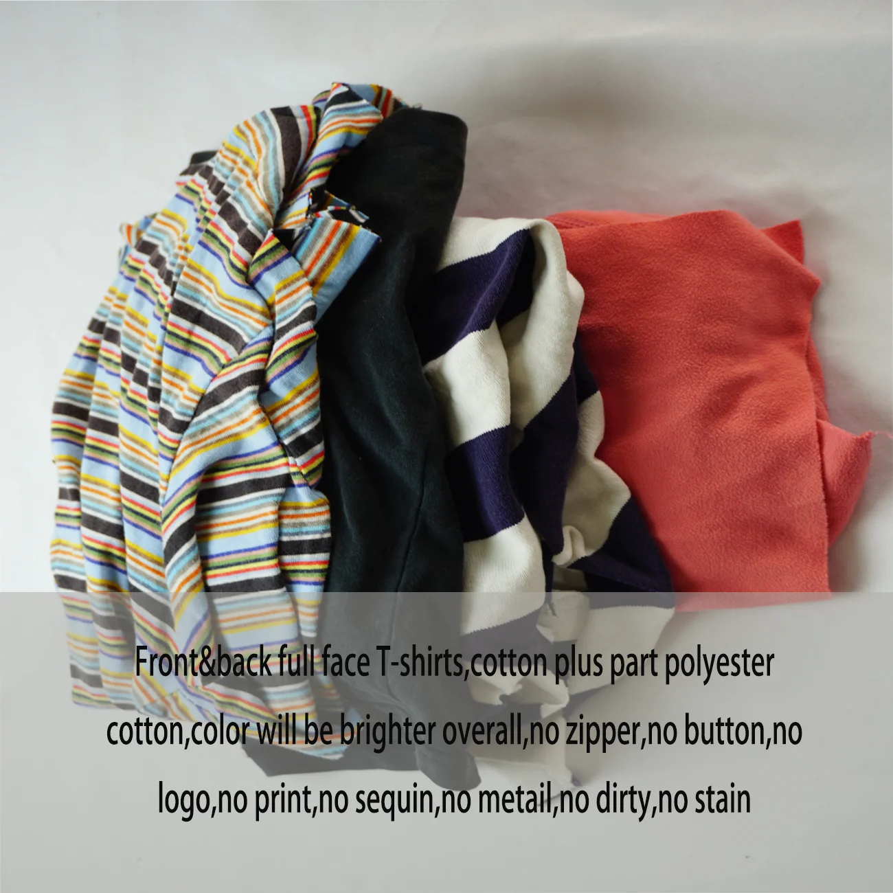 100 Cotton Cut Fabric Scrap Reused Clothing Rags Cotton White T Shirt ...