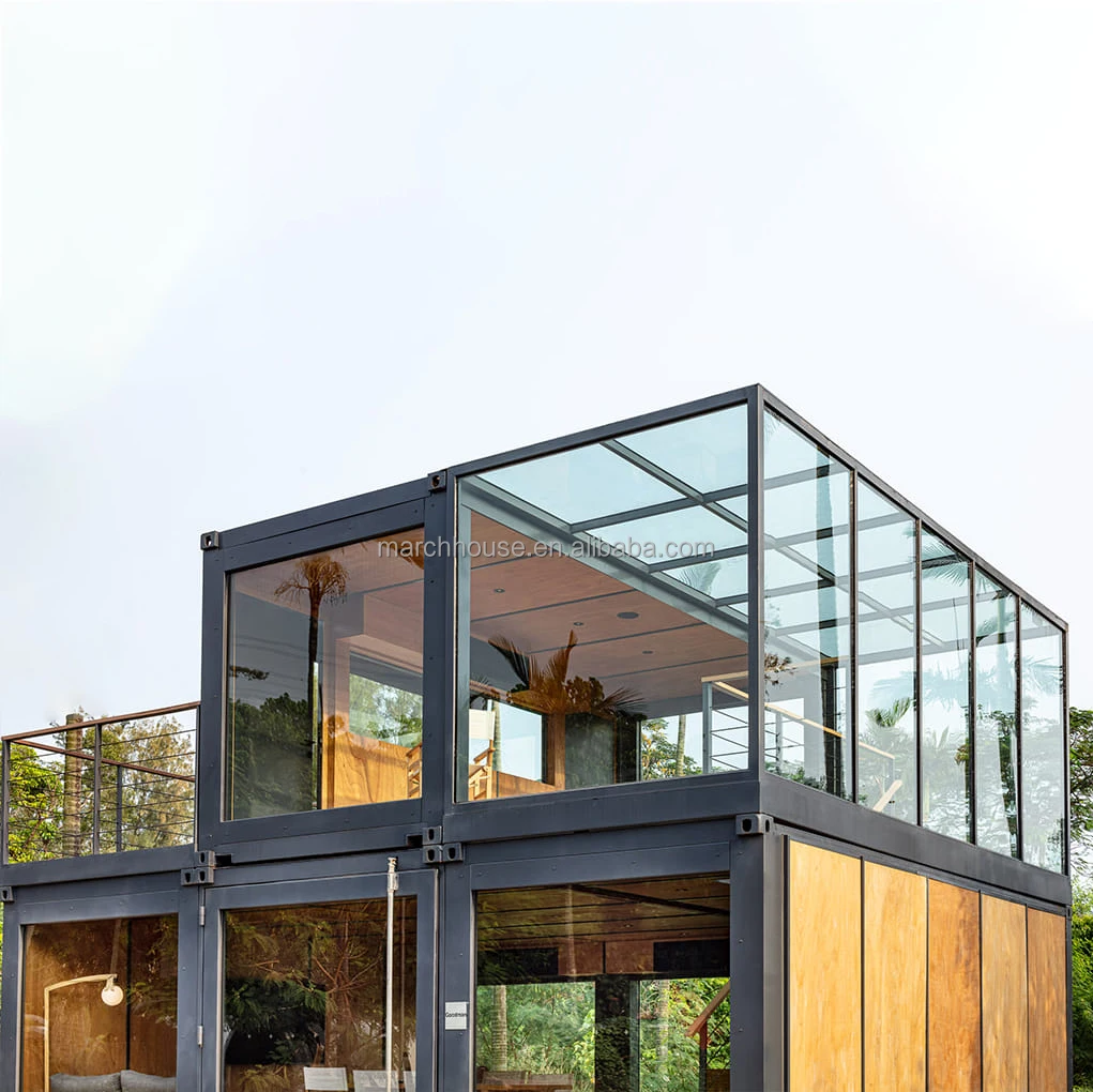 High Quality Container Shop Store 40ft 2 Floor Prefabricated Luxury ...