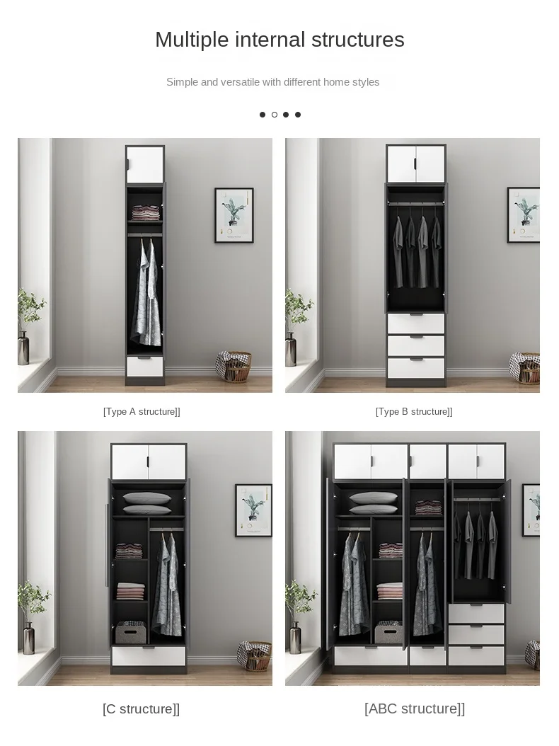 Portable Sliding Bedroom Wardrobe Design Amoires For Home Furniture ...
