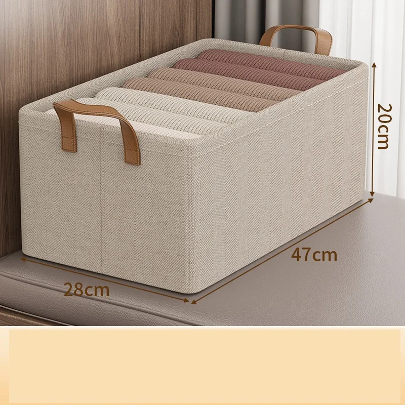 Steel Frame Storage Box Collapsible Family Expenses Clothes Wardrobe ...